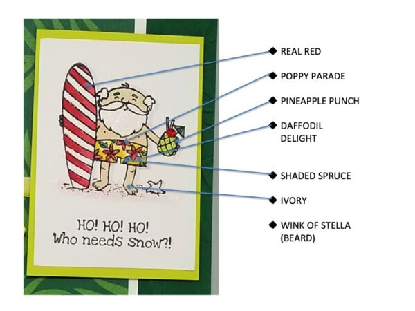 Tropical Santa! For the “SO SANTA” Beach Bum this Christmas!! – Stamp ...