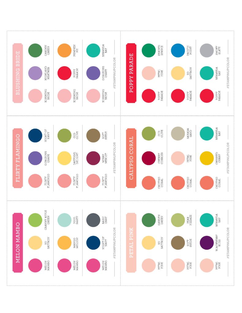 Color Combination Charts Stamp ART Connection Color Combination Charts Stamp ART Connection
