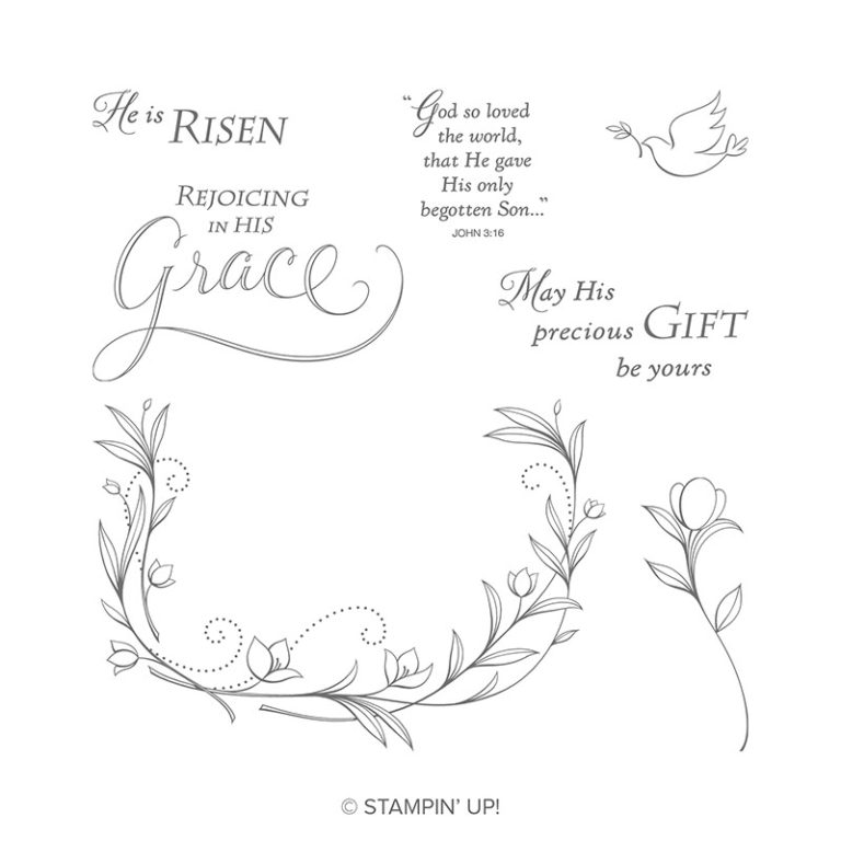 “His Grace” Easter Card evokes Spring – Stamp ART Connection