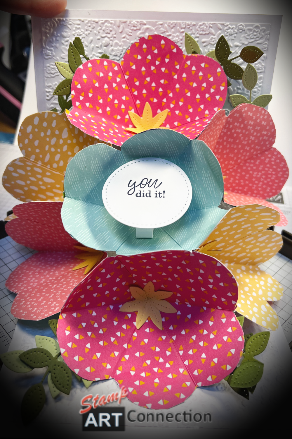 Fancy Fold – Flower POP-UP Card – Stamp ART Connection