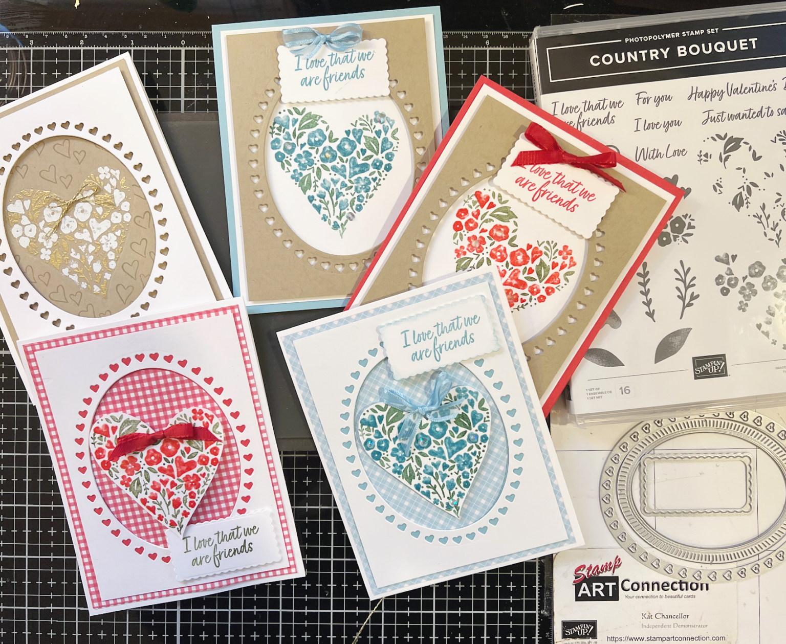 Embossed Heart Card – Stamp ART Connection