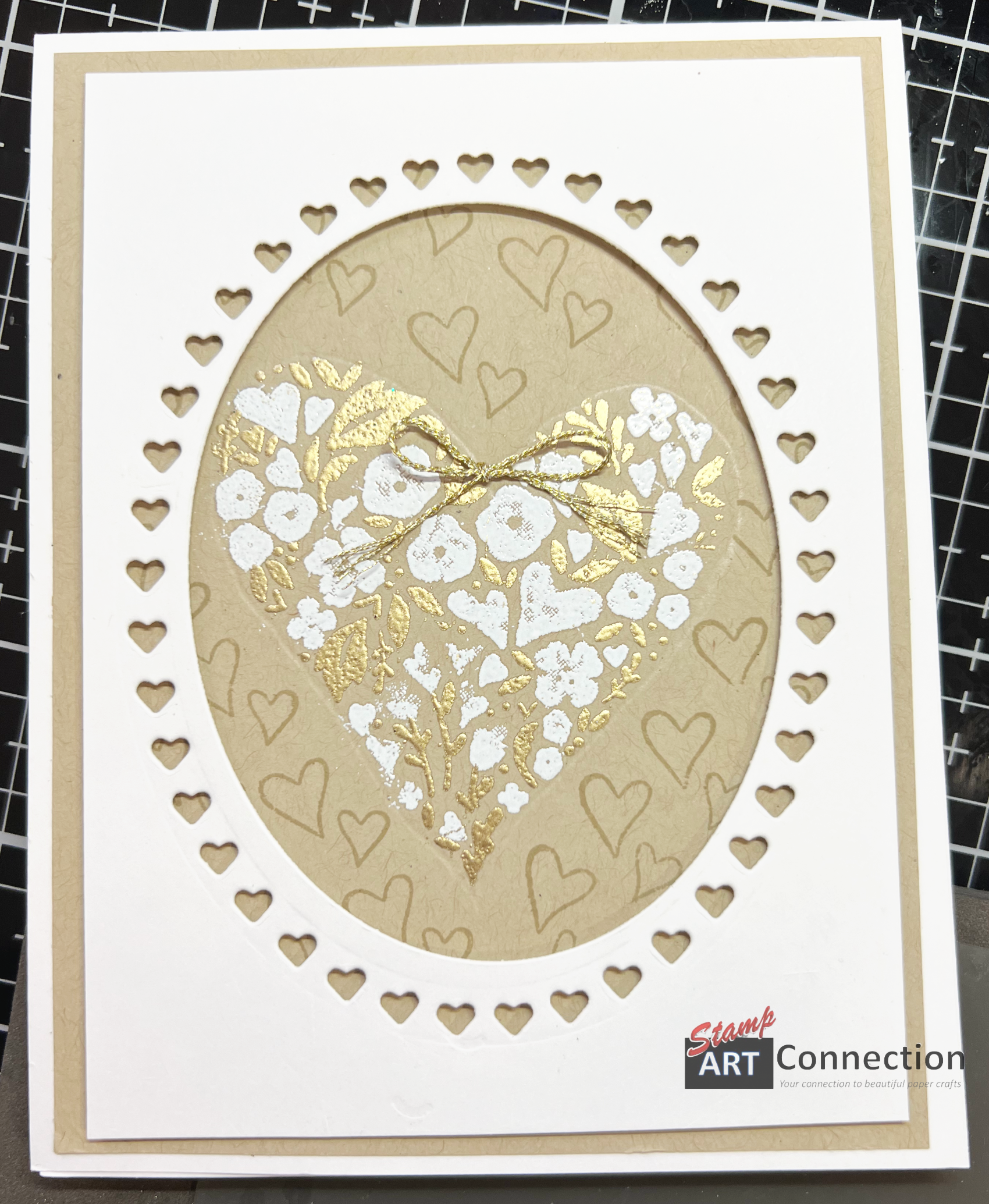 Embossed Heart Card – Stamp ART Connection