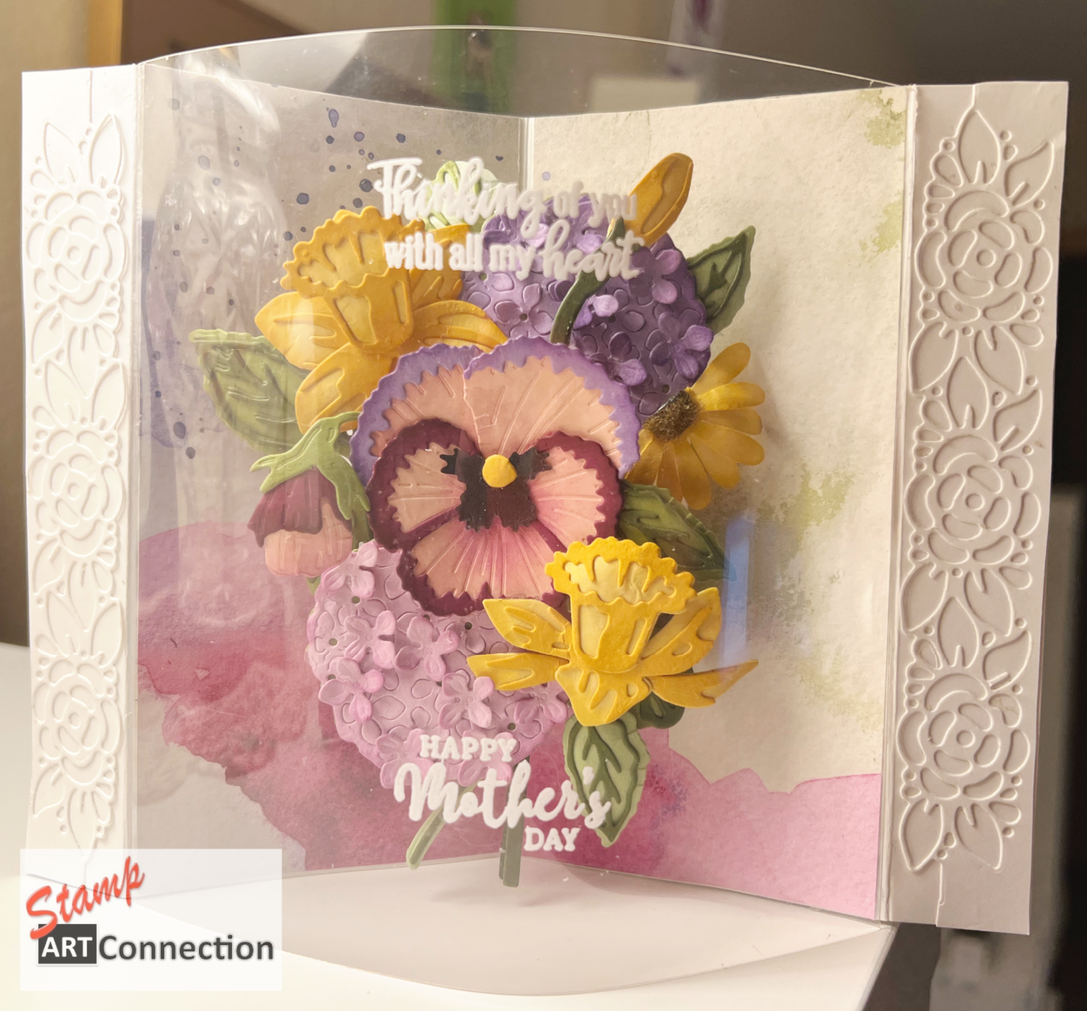 Fancy Folds “Bendi” Bouquet Acetate Card – Stamp ART Connection