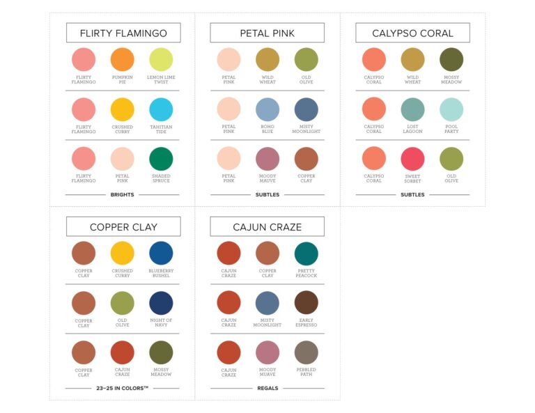 Color Combination Charts – Stamp ART Connection