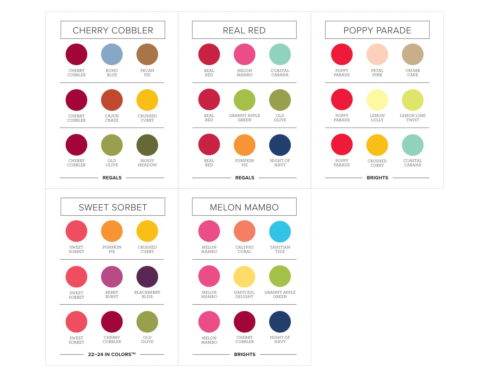 Color Combination Charts – Stamp ART Connection