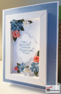 Shadow Box Frame Card with Florals – Stamp ART Connection