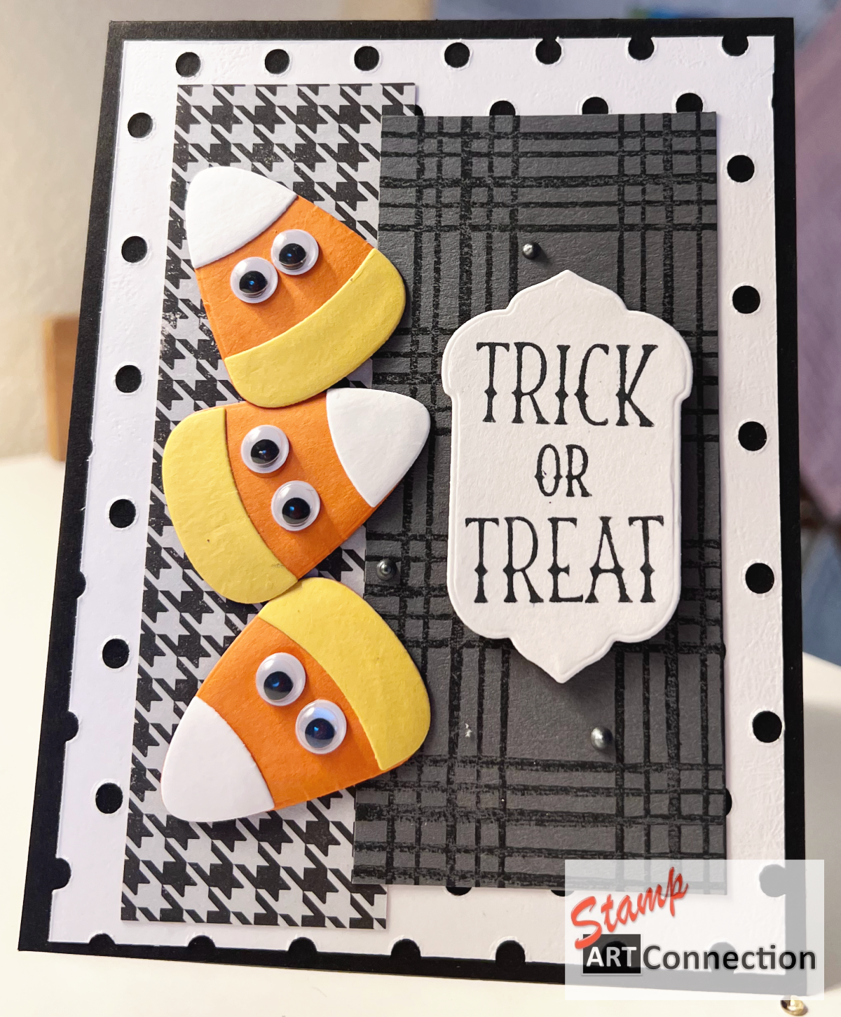 CANDY CORN Tricks & Treats Card – Stamp ART Connection