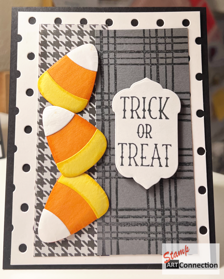 CANDY CORN Tricks & Treats Card – Stamp ART Connection