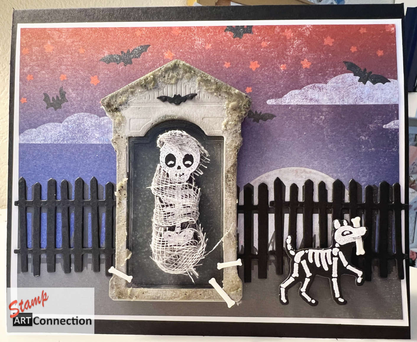 Spooky Crypt Robber Card featuring the Bag of Bones Bundle – Stamp ART ...