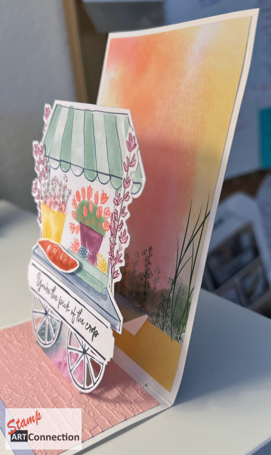 Pop Up Card using the Paper Pumpkin “Pick of the Crop” Flower Cart ...