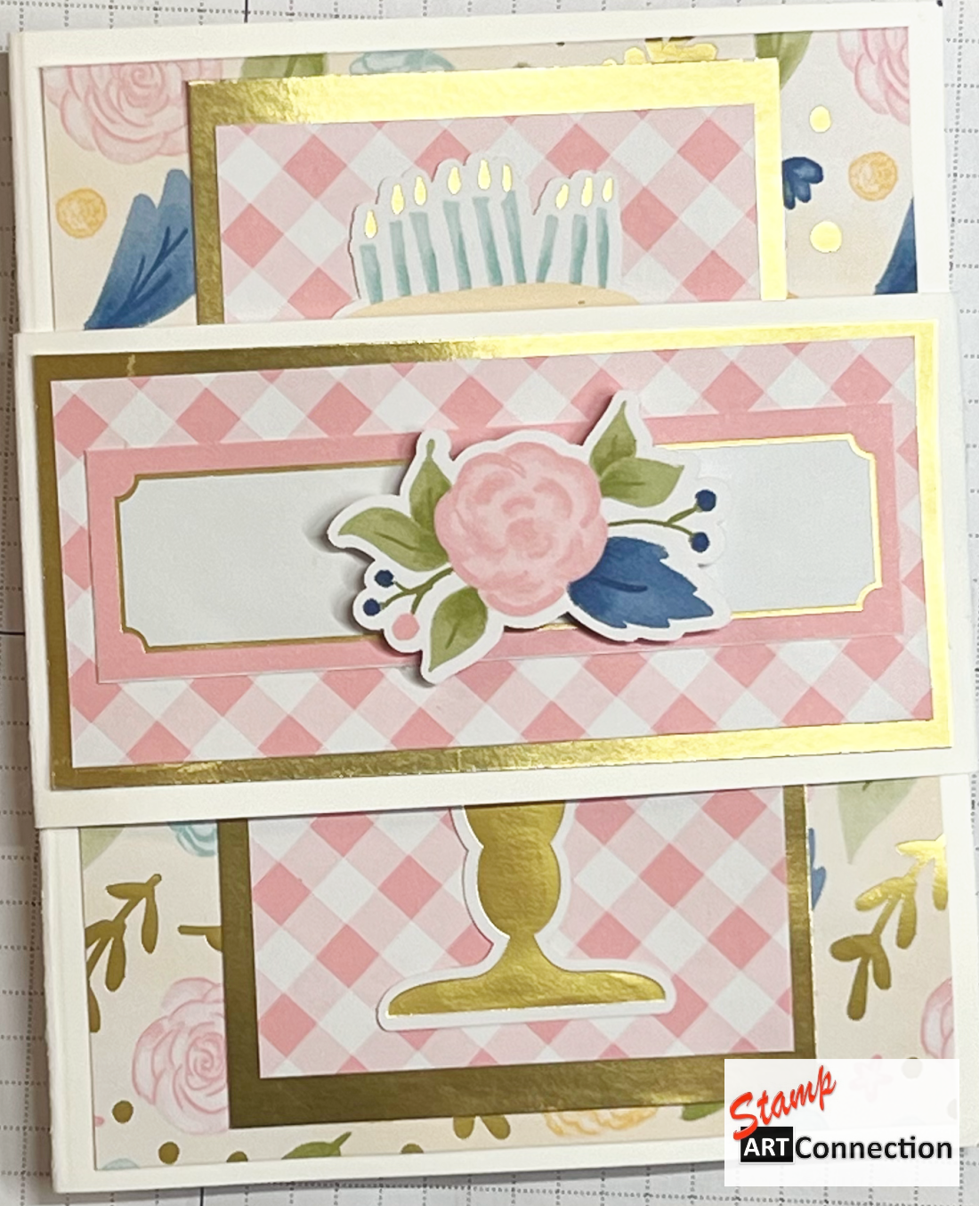 4″x5″ “Inside Concertina” Fold Out Birthday Card – Stamp ART Connection