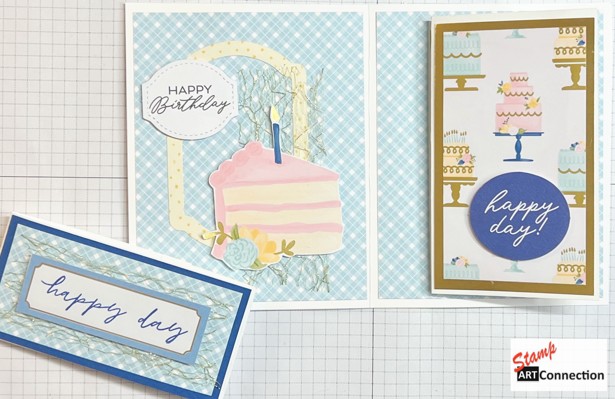 4″x5″ “Inside Concertina” Fold Out Birthday Card – Stamp ART Connection