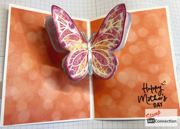 Beautiful Butterflies Spring to Life – Pop Up Card – Stamp ART Connection