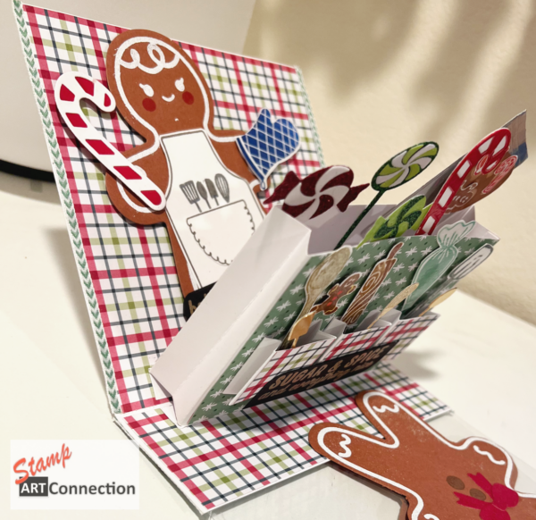 How to Make a Magic Pop Up Gingerbread Card featuring the Gingerbread ...