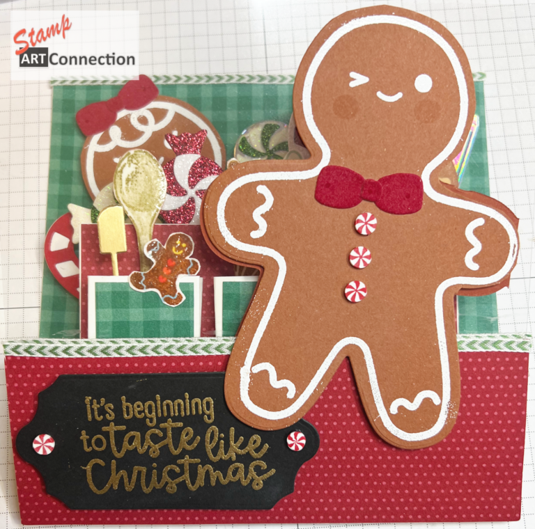 How to Make a Magic Pop Up Gingerbread Card featuring the Gingerbread ...